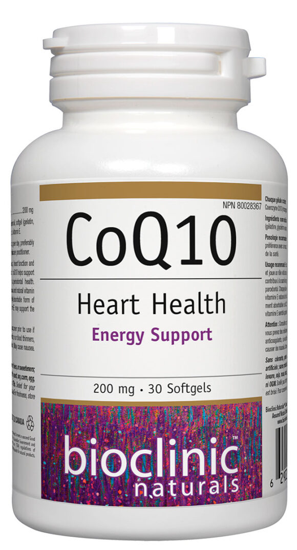 CoQ10 200 mg - Bioclinic English Canada