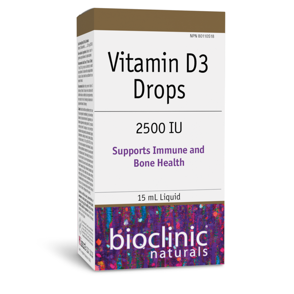 Vitamin D3 2500 IU Drops - Bioclinic English Canada
